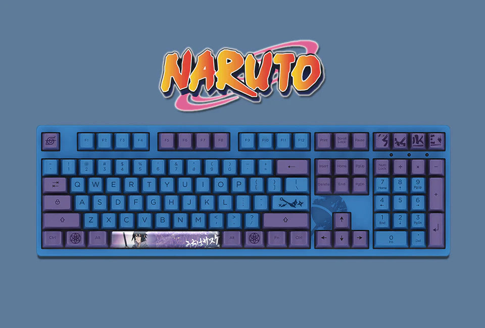 Akko 108K Naruto Sasuke 3108 Orange Switch Keyboard – siaandtangmusic